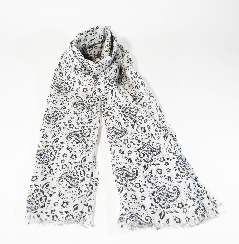 Viscose Scarf Paisley Print - edocollection
