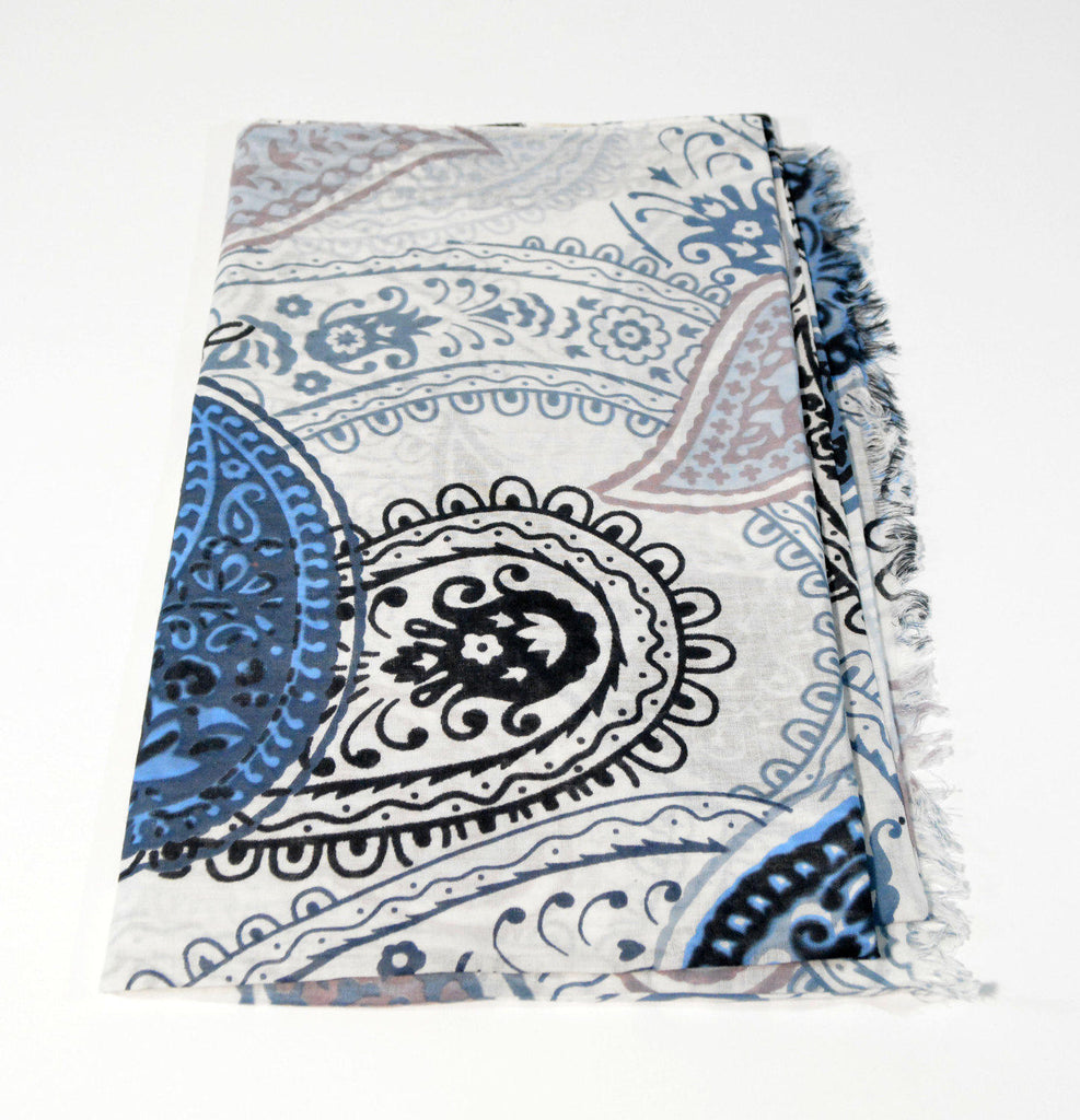 Paisley Mens Viscose Scarf - edocollection