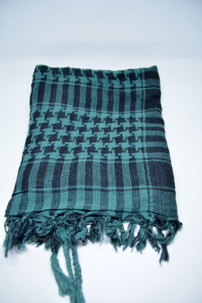 Mens Arab Scarf Keffiyeh Scarf Green - edocollection