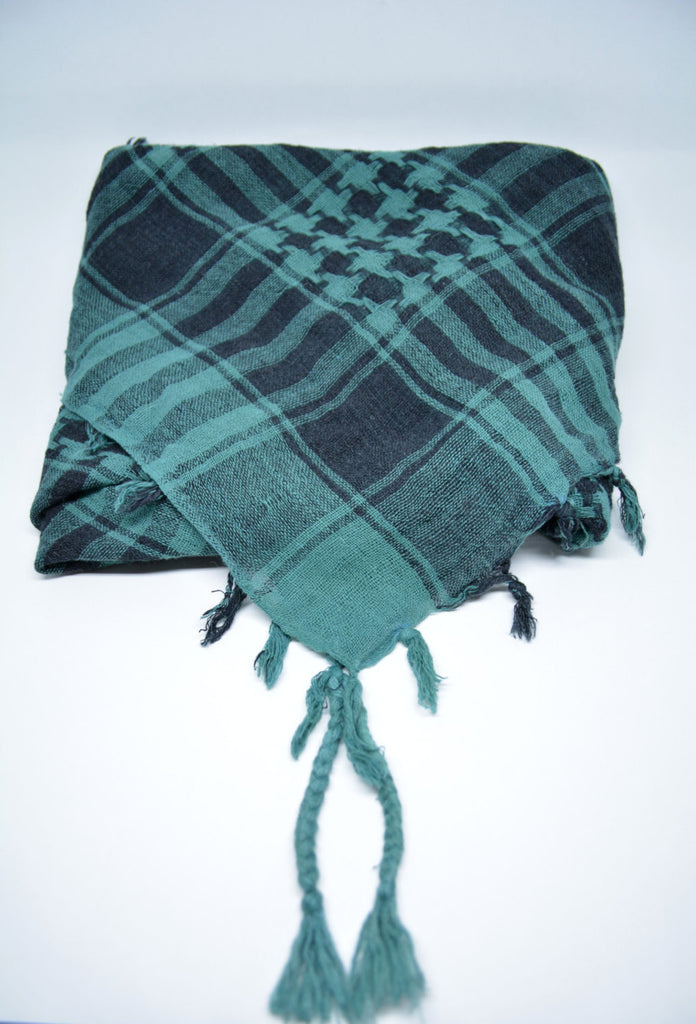 Mens Arab Scarf Keffiyeh Scarf Green - edocollection
